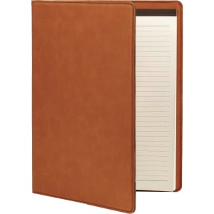 9 1/2" x 12" Rawhide Laserable Leatherette Portfolio with Notepad ...